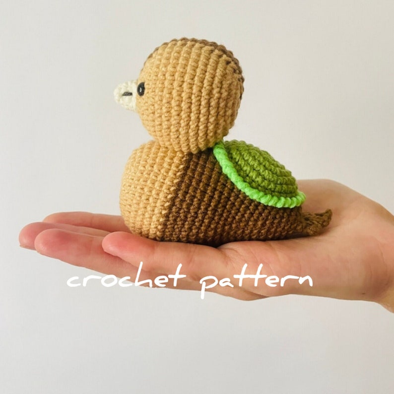 Crochet Pattern Turtle Duck Crochet Toys Easy Pattern - Etsy