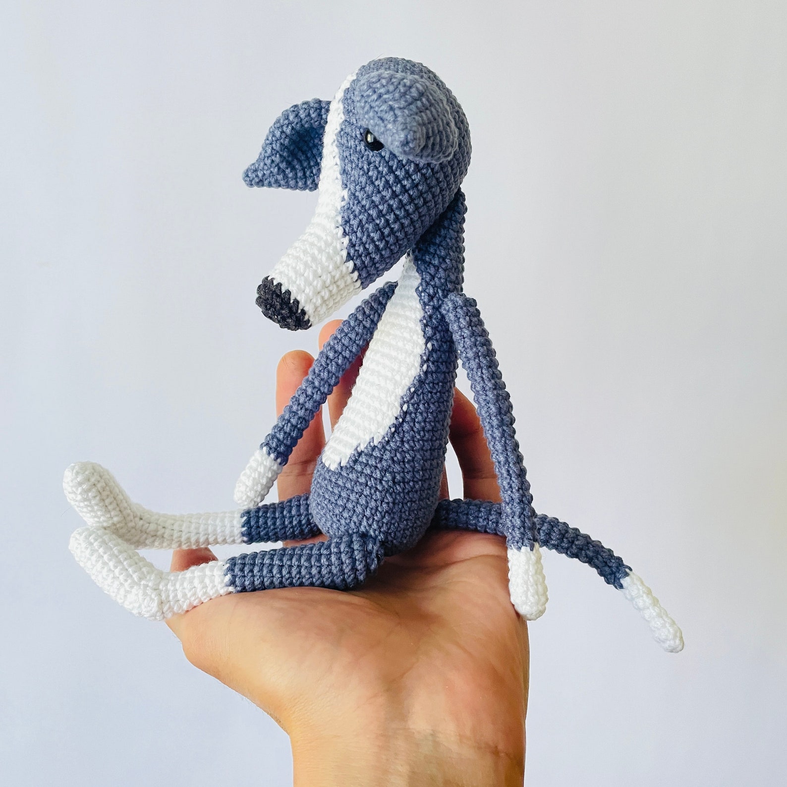 Greyhound Plush Whippet Italian Greyhound Stuffed Dog Dog - Etsy