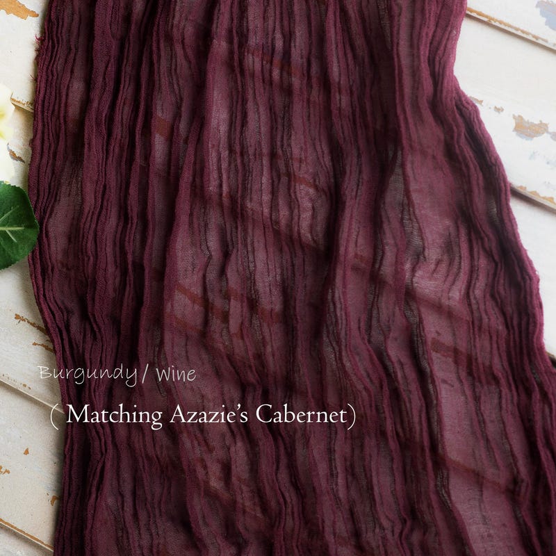 Burgundy Table Runner - Etsy