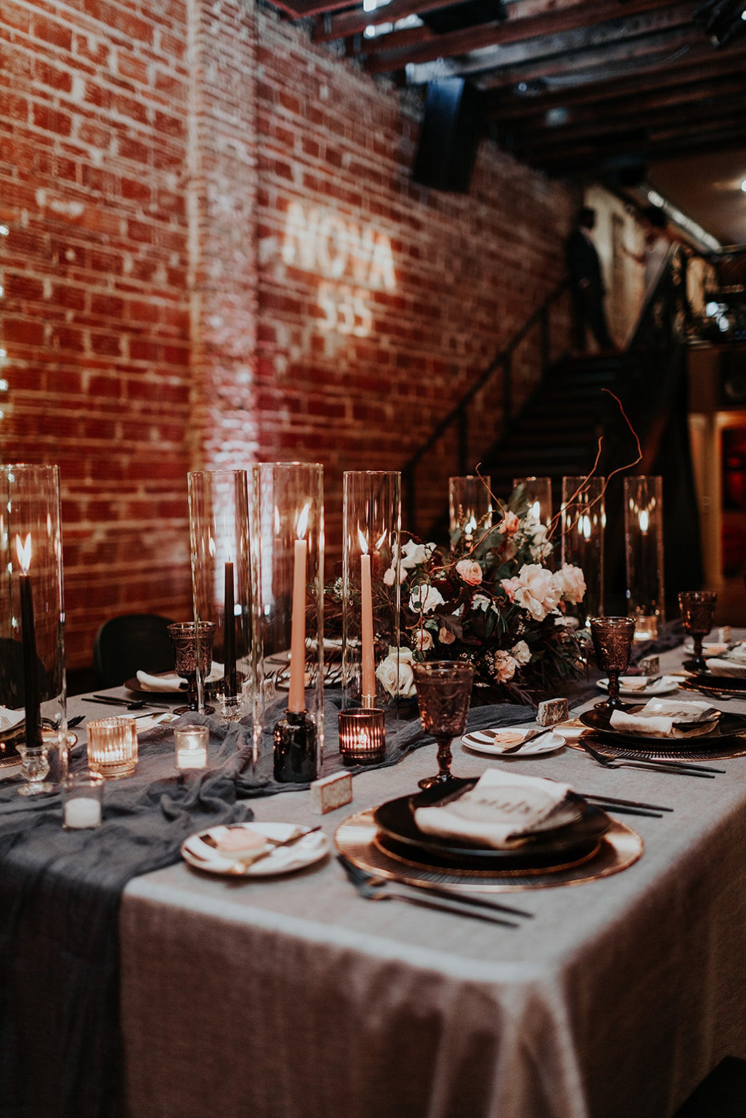 Grey Wedding Table Runners, Rustic Farmhouse Wedding, Arch Wedding ...