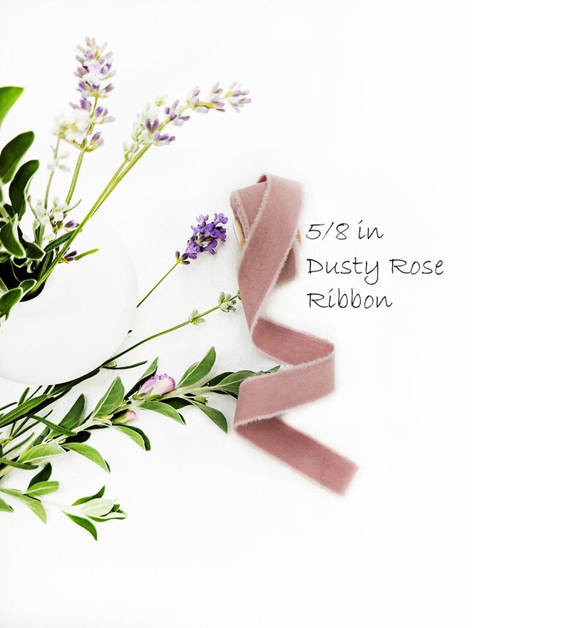 Dusty Rose Hand Dyed Ribbon 4yards(wooden Spool Included)-muslin Matte ...