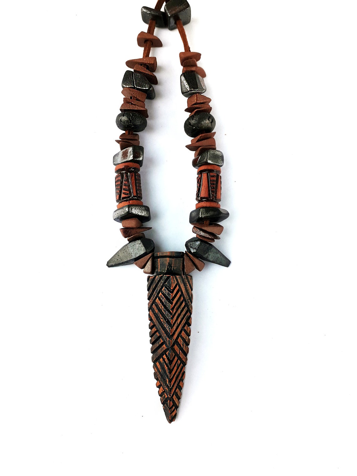 Mens necklace Best man gift African men jewelry Tribal | Etsy