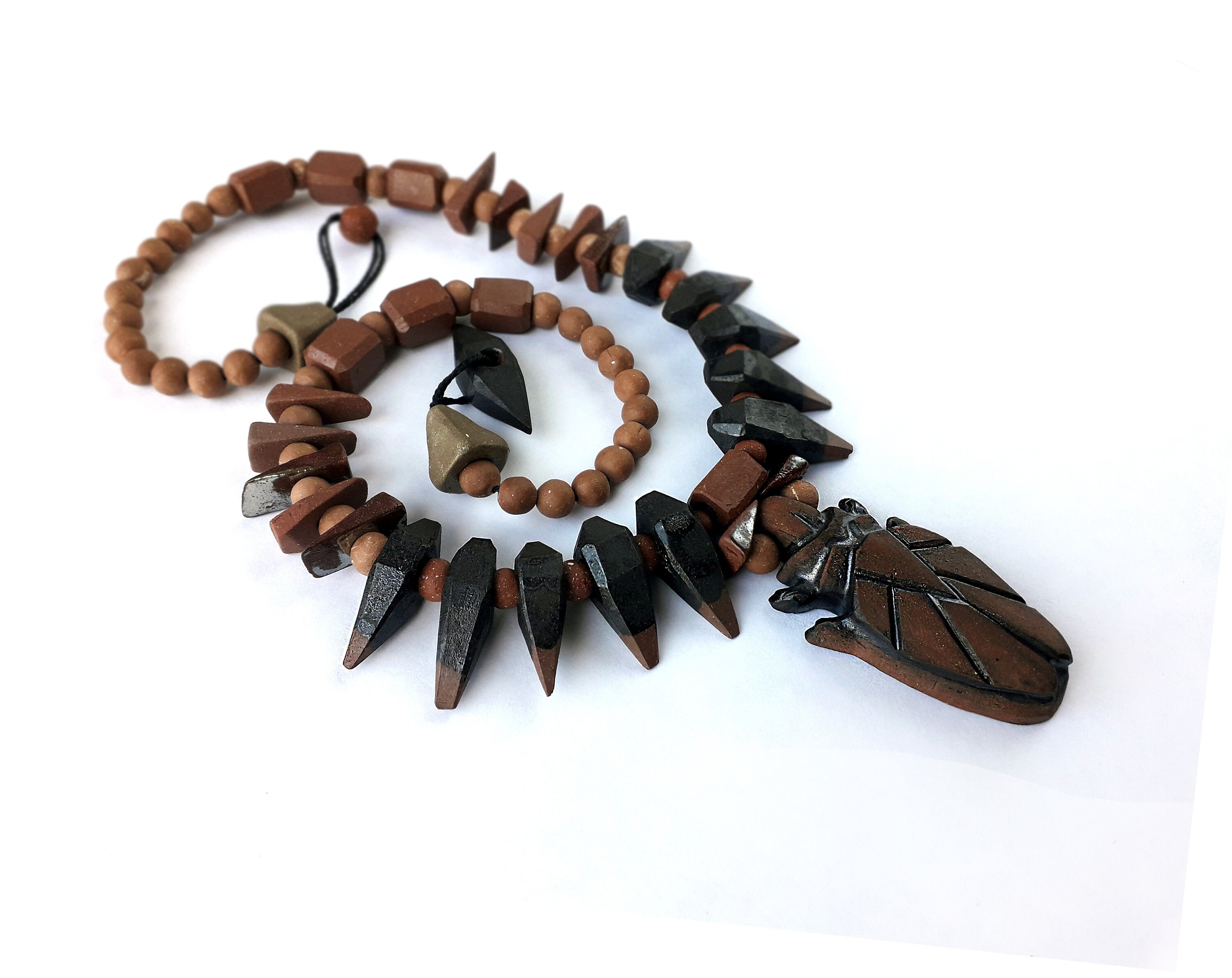 African Pendant Necklace Men African Jewelry Modern Square | Etsy