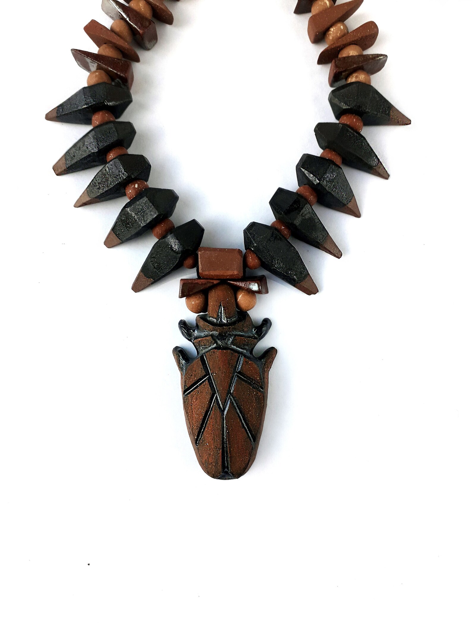 African Pendant Necklace Men African Jewelry Modern Square | Etsy