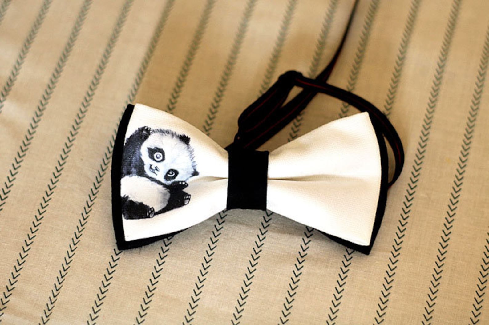 Panda Printed Bow Tie for Man and Kid - Etsy
