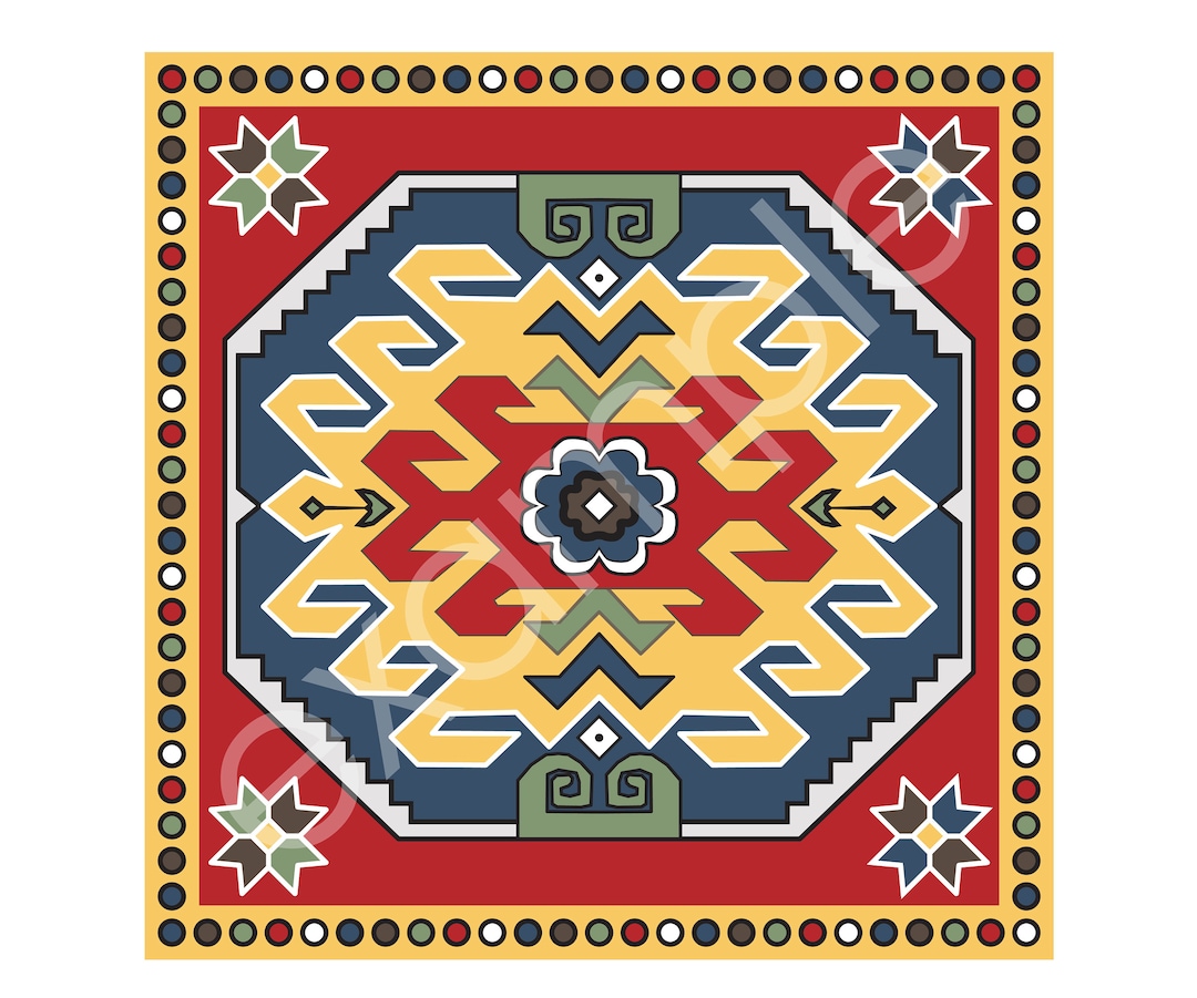 Armenian Carpet Pattern, Rug Pattern, Armenian Traditional Ornaments ...