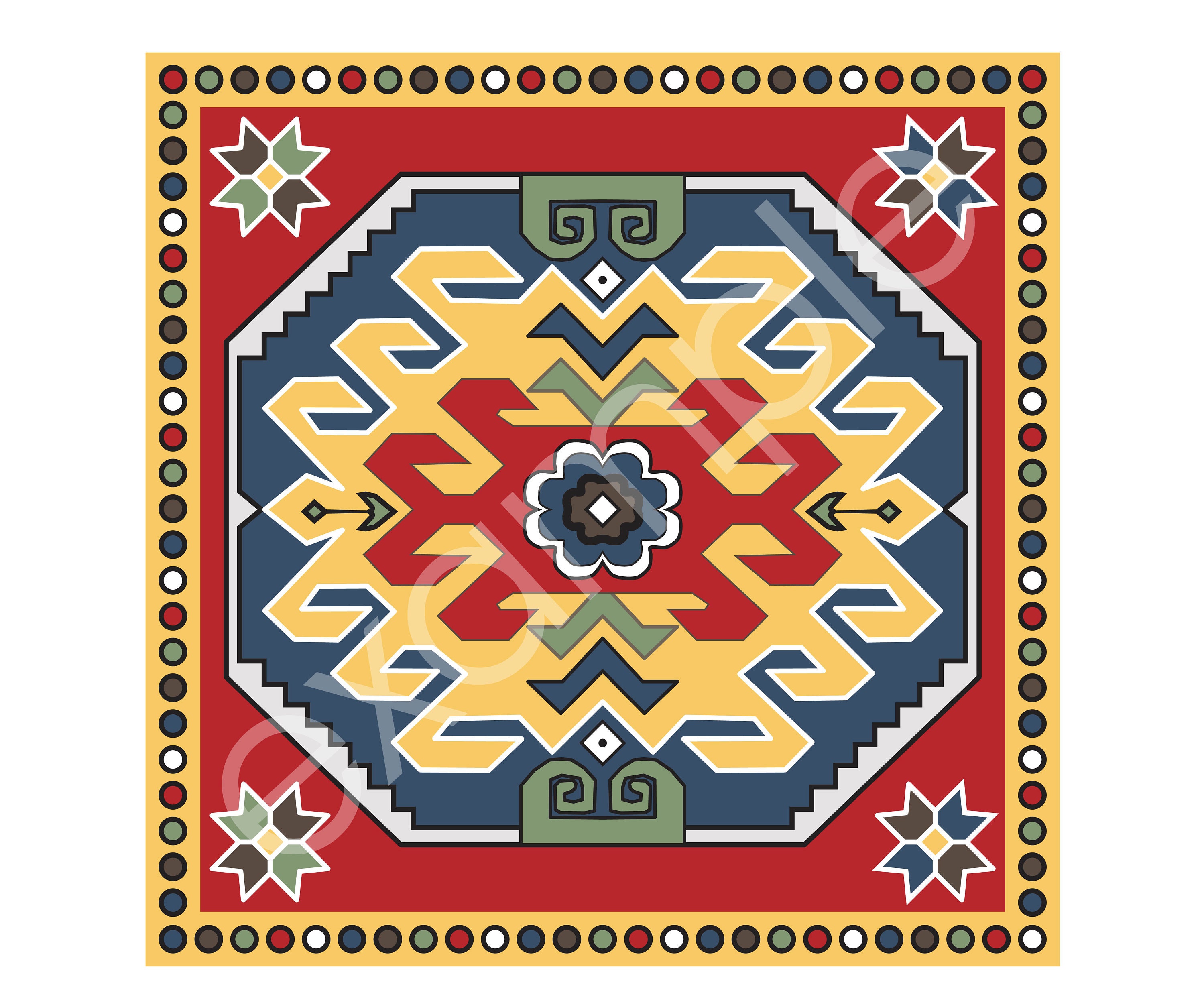 Armenian Carpet Pattern, Rug Pattern, Armenian Traditional Ornaments ...