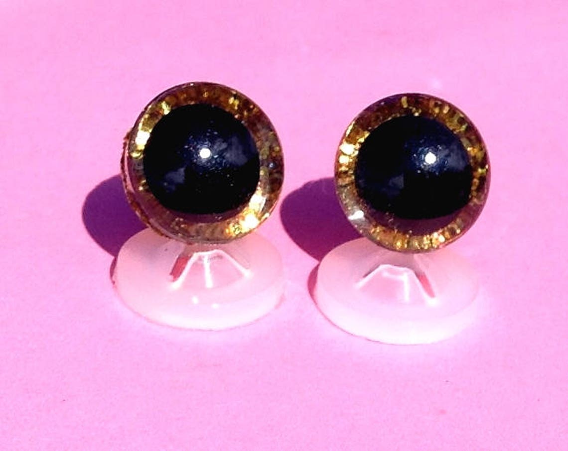 3D 8mm Safety Teddy Eyes With PLASTIC BACKS - Choice of Colours ...