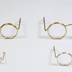 Gold - Toy Glasses - Mini Spectacles for Dolls or Santas - Choice of ...