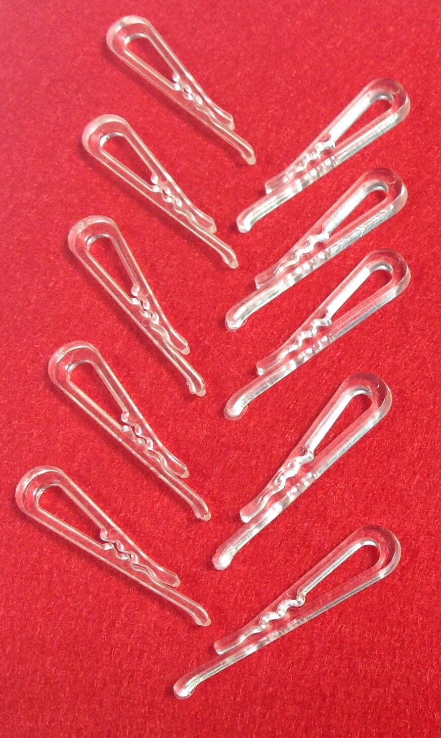 Clear plastic shirt clips store