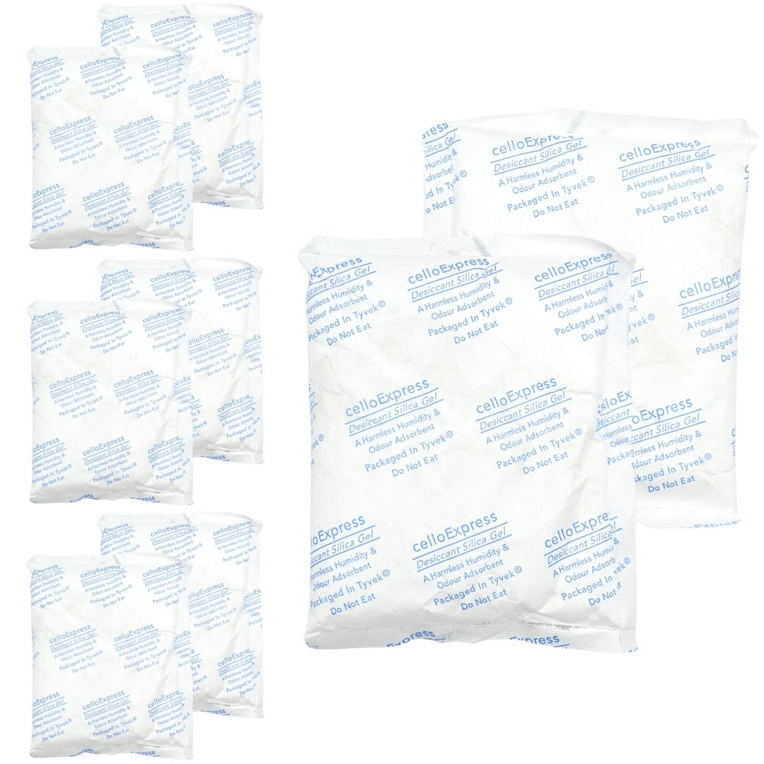 100g TYVEK® Silica Gel Desiccant Sachets - Moisture Absorber Bags ...