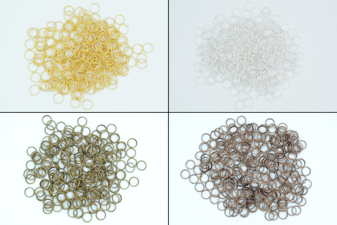 Value 10mm Double Loop Jump Rings - Various Colours - Keyring Making ...