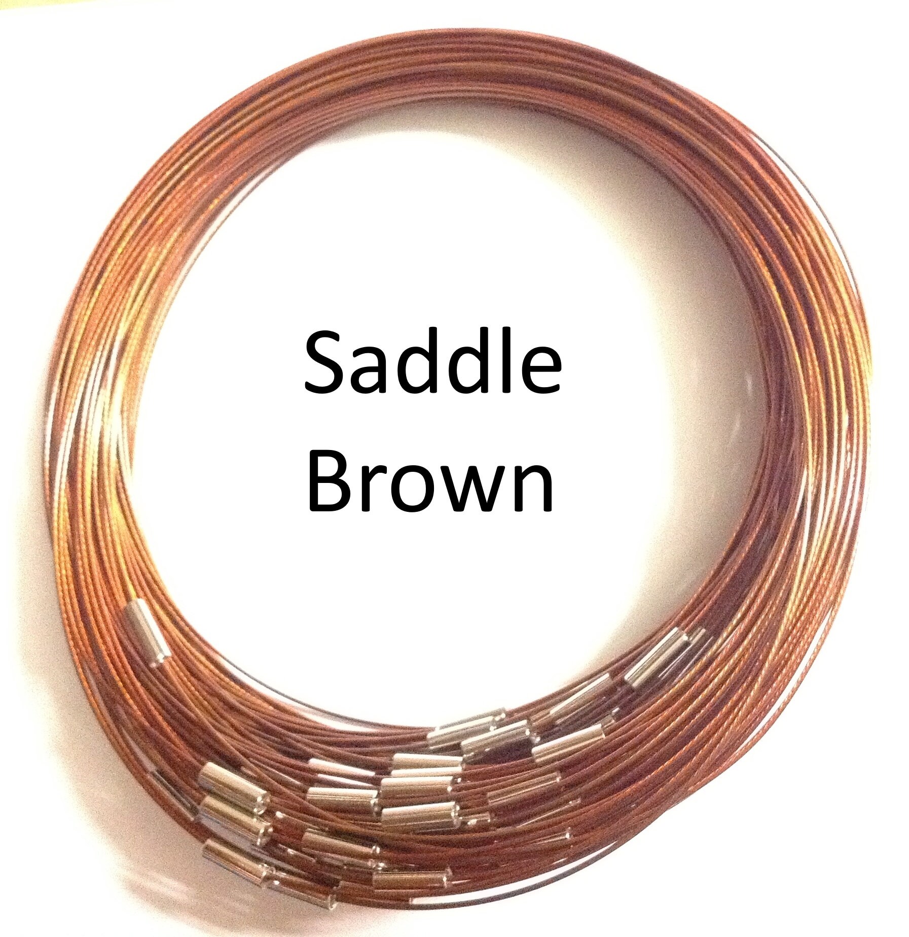 Steel Wire Necklace With Plain Screw Clasps - 17.5" X 1mm - Choice of ...