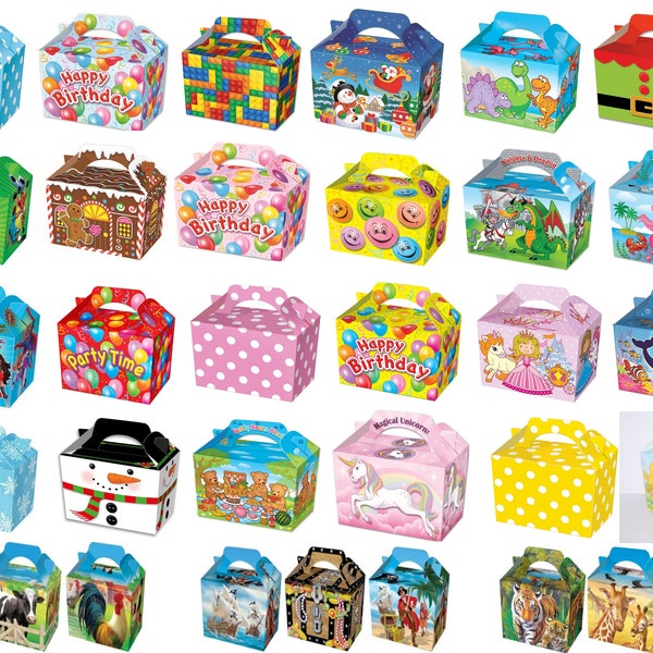 Childrens Party Food Boxes - Etsy UK