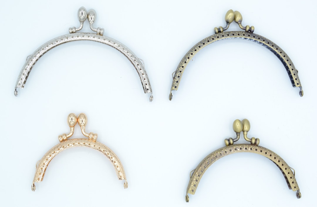 Curved Type 14 Purse Clasps - Choice of Size & Colours - Bag ...