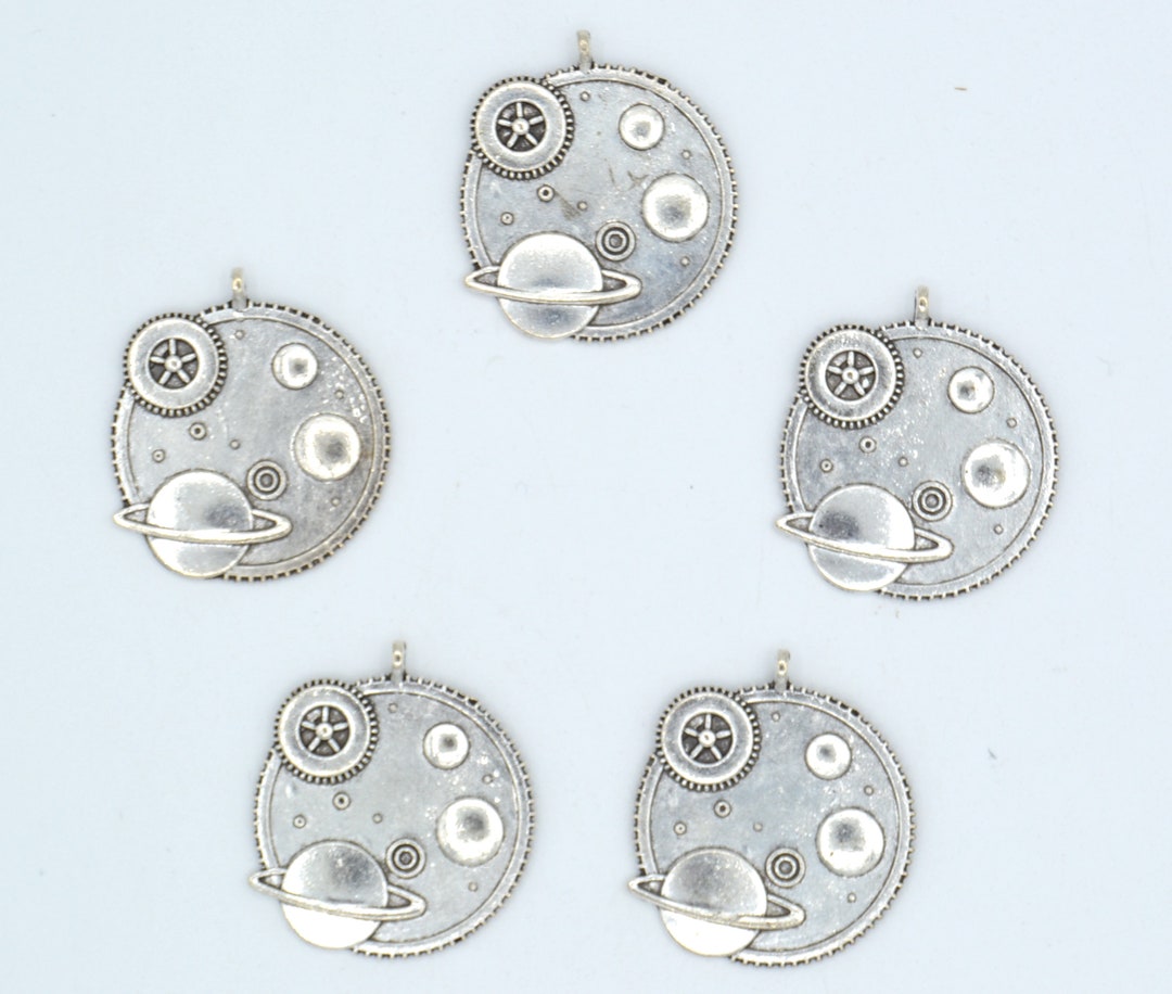 Planet Steampunk Discs 36 X 36 X 2mm - Charms for Pendants - for ...