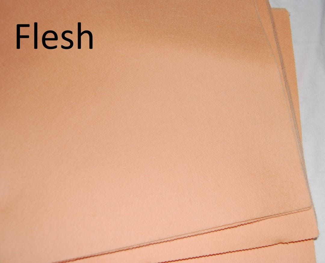 6" FLESH - 100% Acrylic Craft Felt - 6" Squares for Crafting, and Soft ...