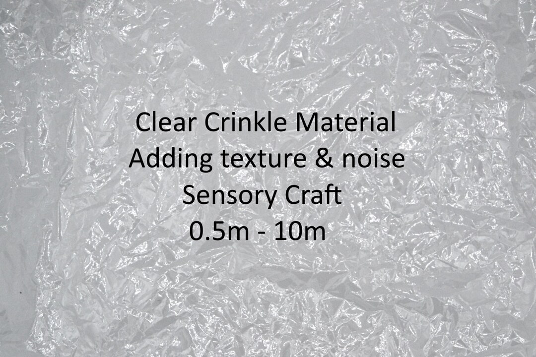Crinkle Material - Plastic Film - Adds Texture & Noise to Crafts ...