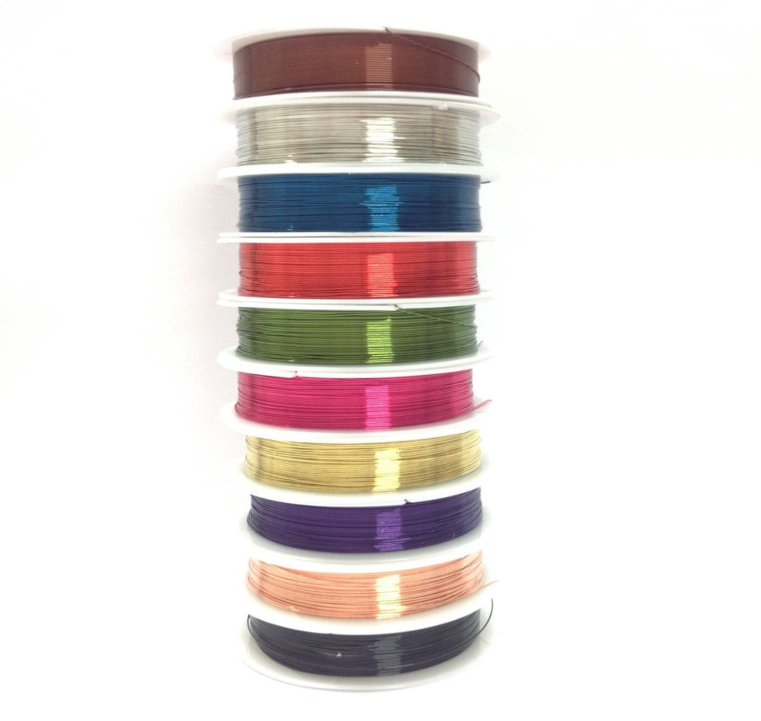 0.4mm X 12m Copper Wire - Choice of Colours - Thin Gauge Jewellery ...