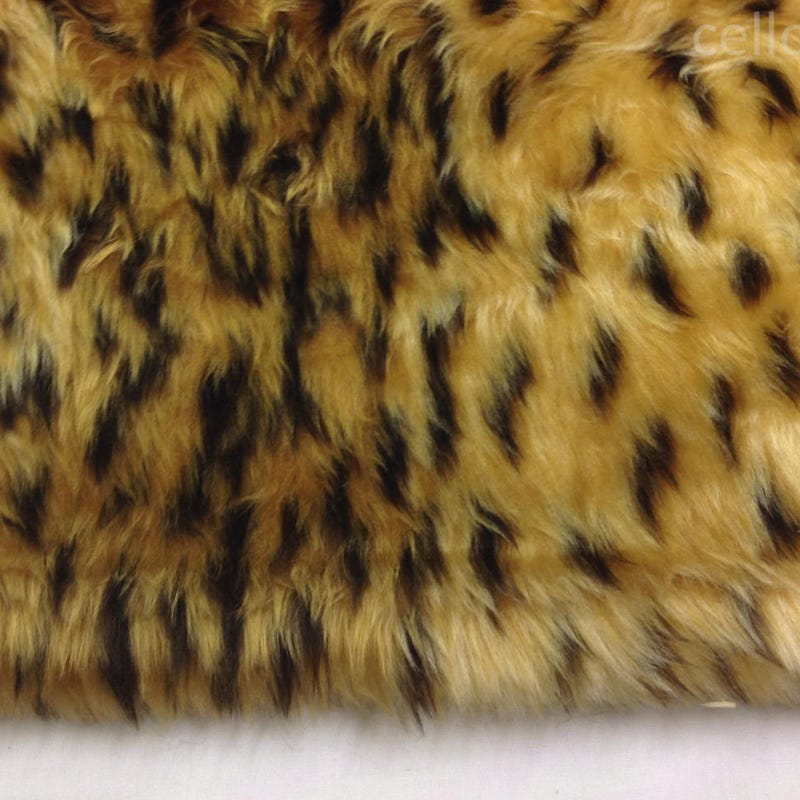 Cheetah Brown Fur Fabric - Etsy UK