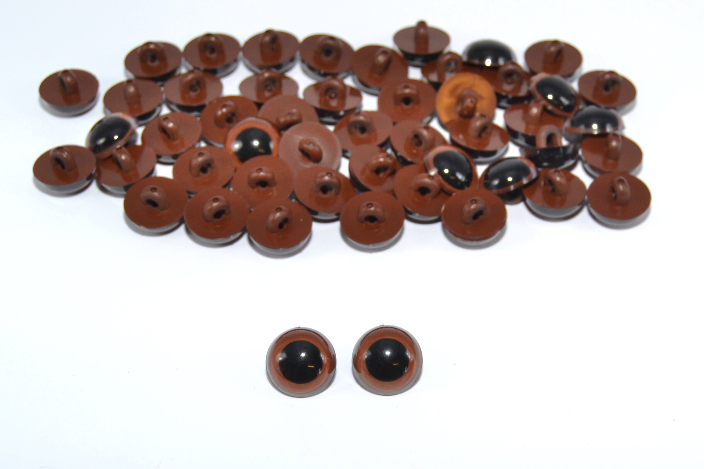 Sew on Brown Half Round Button Eyes for Teddy Bear/animal Soft - Etsy UK