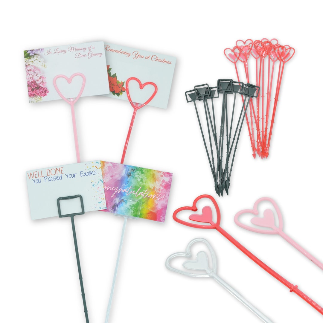 Cardettes Florist Card Holders Bouquet Gift & Greeting Display ...