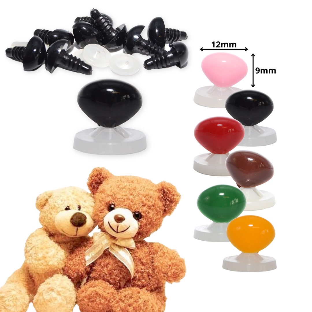 12mm Triangle Noses With Plastic Backs for Soft Toy/teddy Bear Making ...