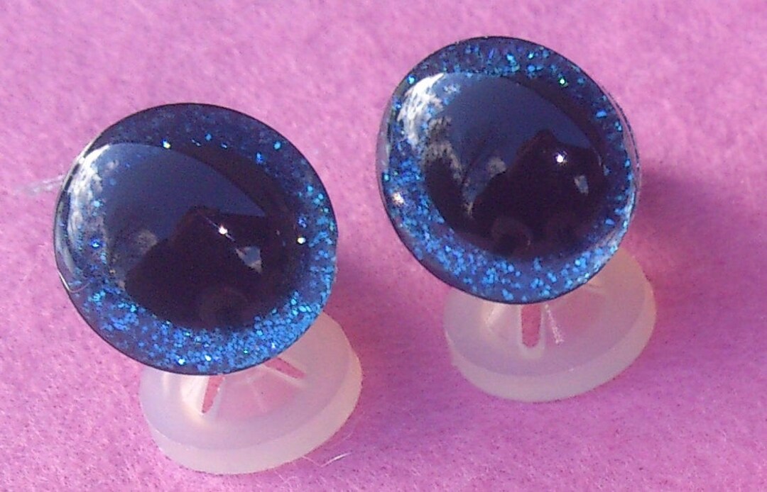 3D 12mm Safety Teddy Eyes With PLASTIC BACKS - Choice of Colours ...