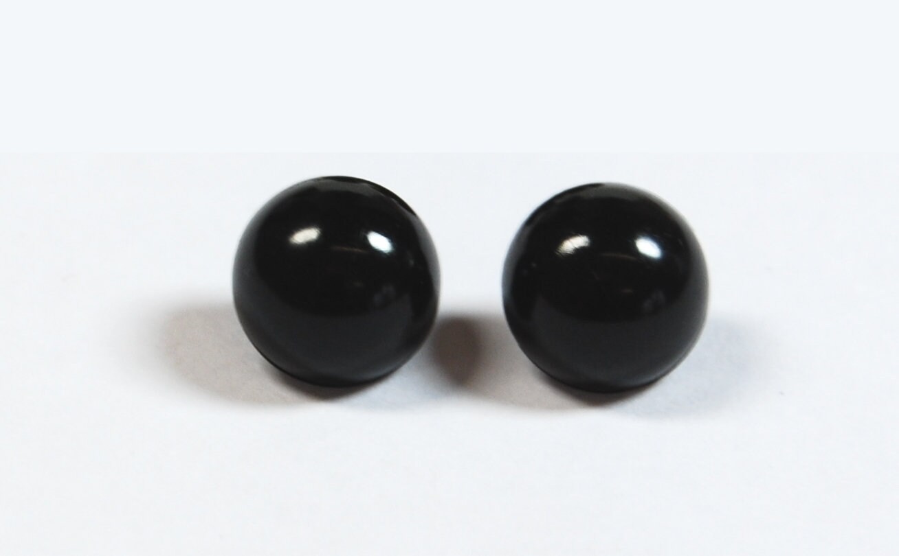 Sew on Solid Black Half Round Button Eyes for Teddy - Etsy UK