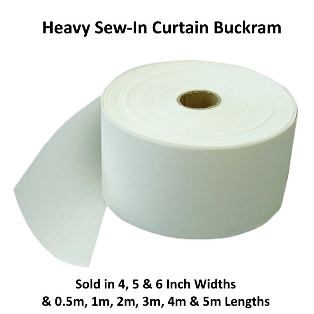 Heavy Sew-in Curtain Buckram - Sold by Various Widths & Lengths - Etsy UK