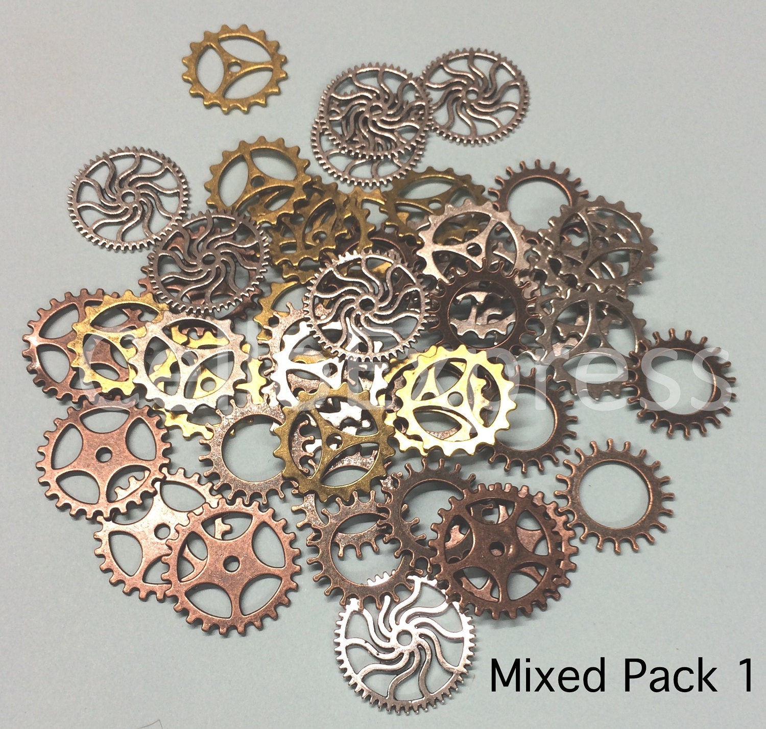 Multi Pack of Cogs Gears Steampunk Charms for Pendants - Etsy