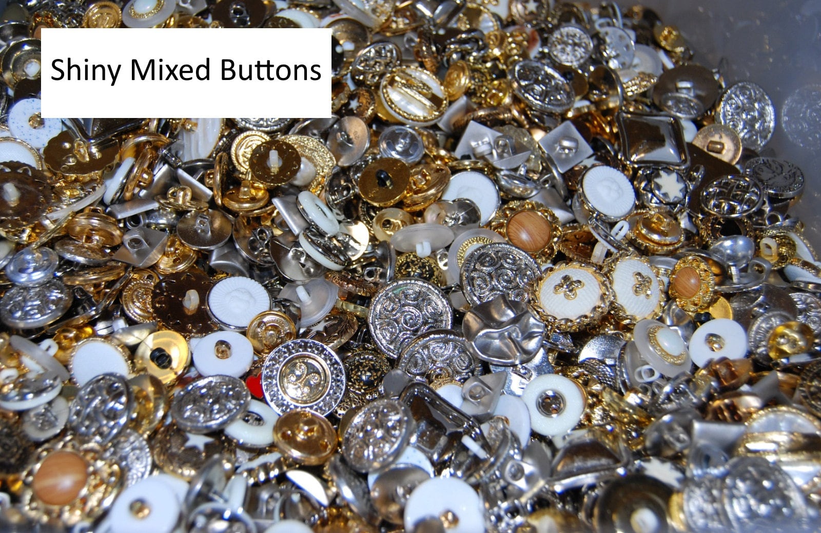 Shiny Buttons Lovely Mixed Buttons Mix Weights Bags | Etsy UK