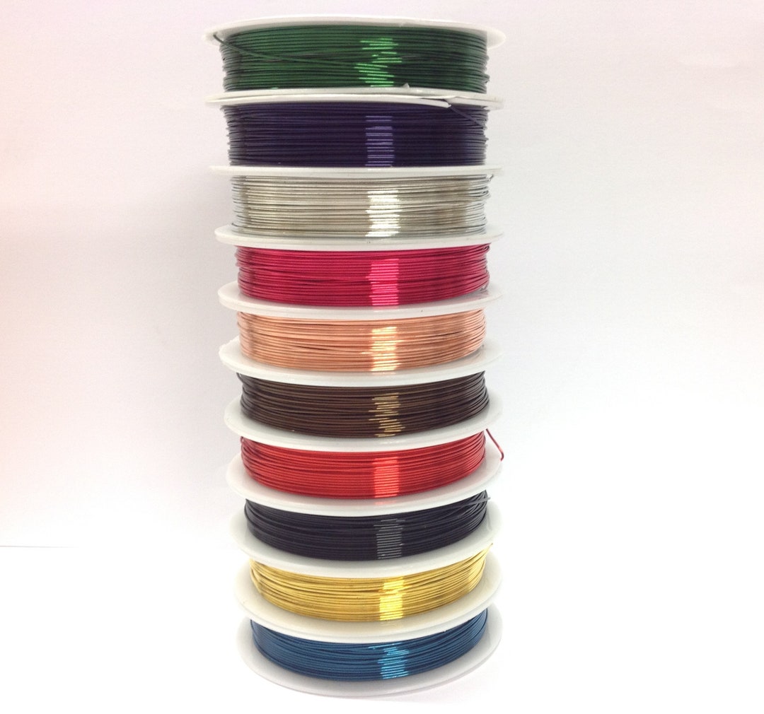 0.6mm X 6m Copper Wire - Choice of Colours - Thin Gauge Jewellery ...