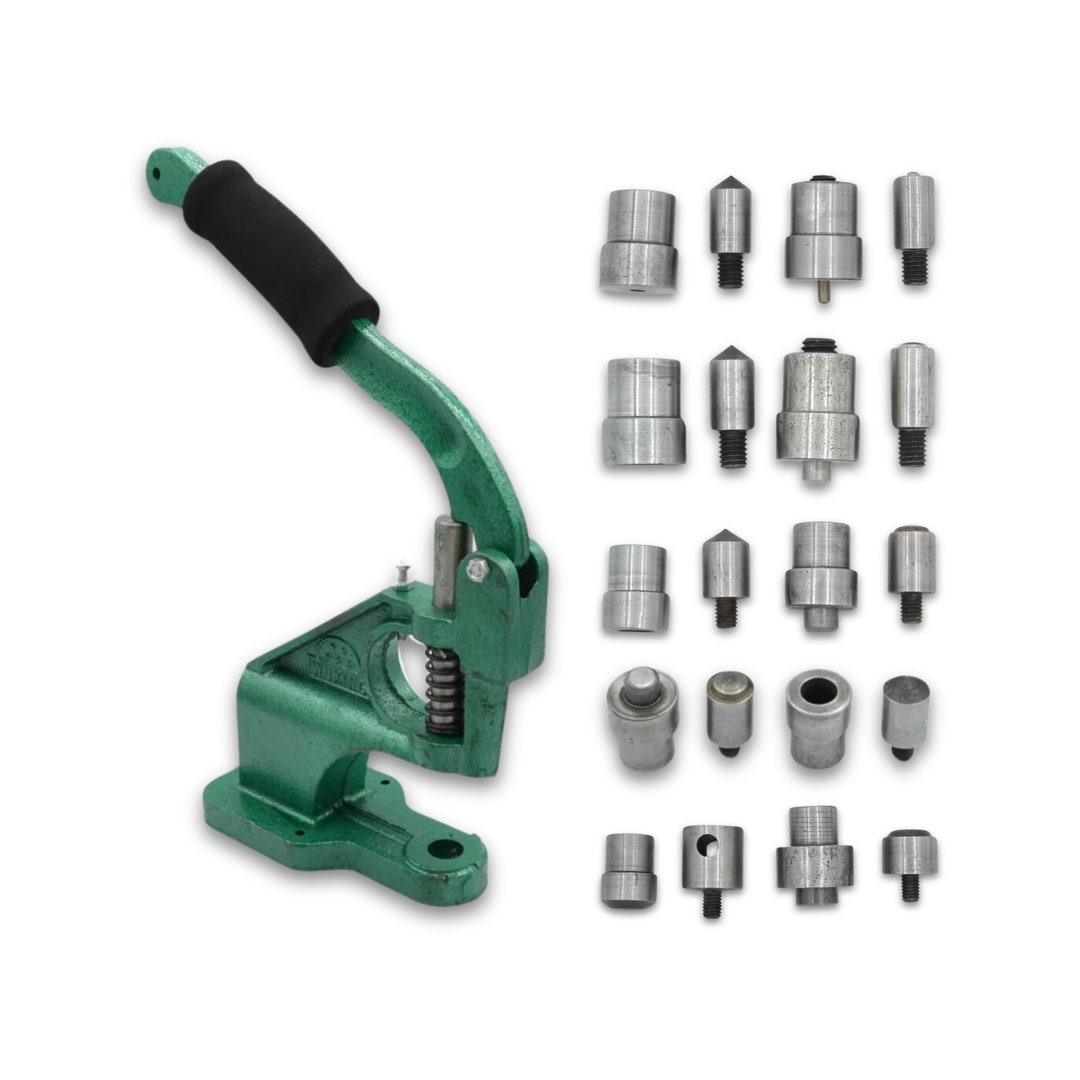 Eyelet Fixing & Hole Die Set OR Green Hand Press Eyelet Machine ...