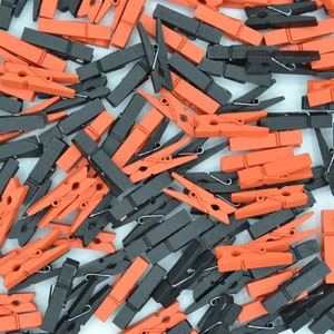 35mm Small Wooden Craft Pegs - Choice of Colours - Mini Clip Metal ...