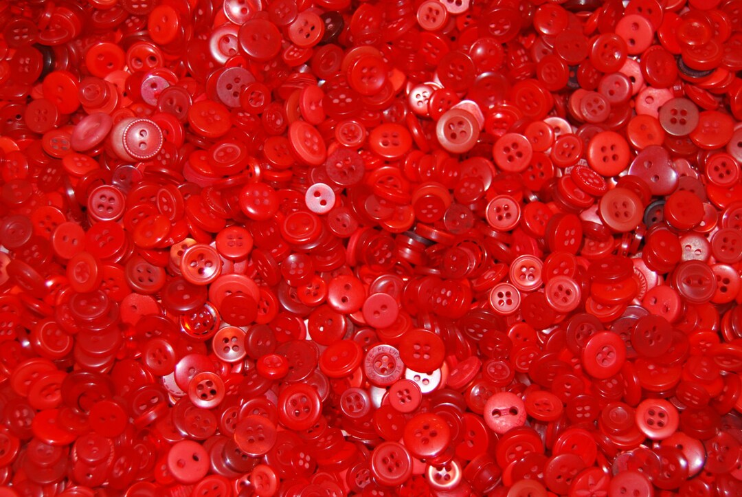 Tiny Red Buttons Lovely Coloured Buttons Mix Weights Bags Various Sizes ...