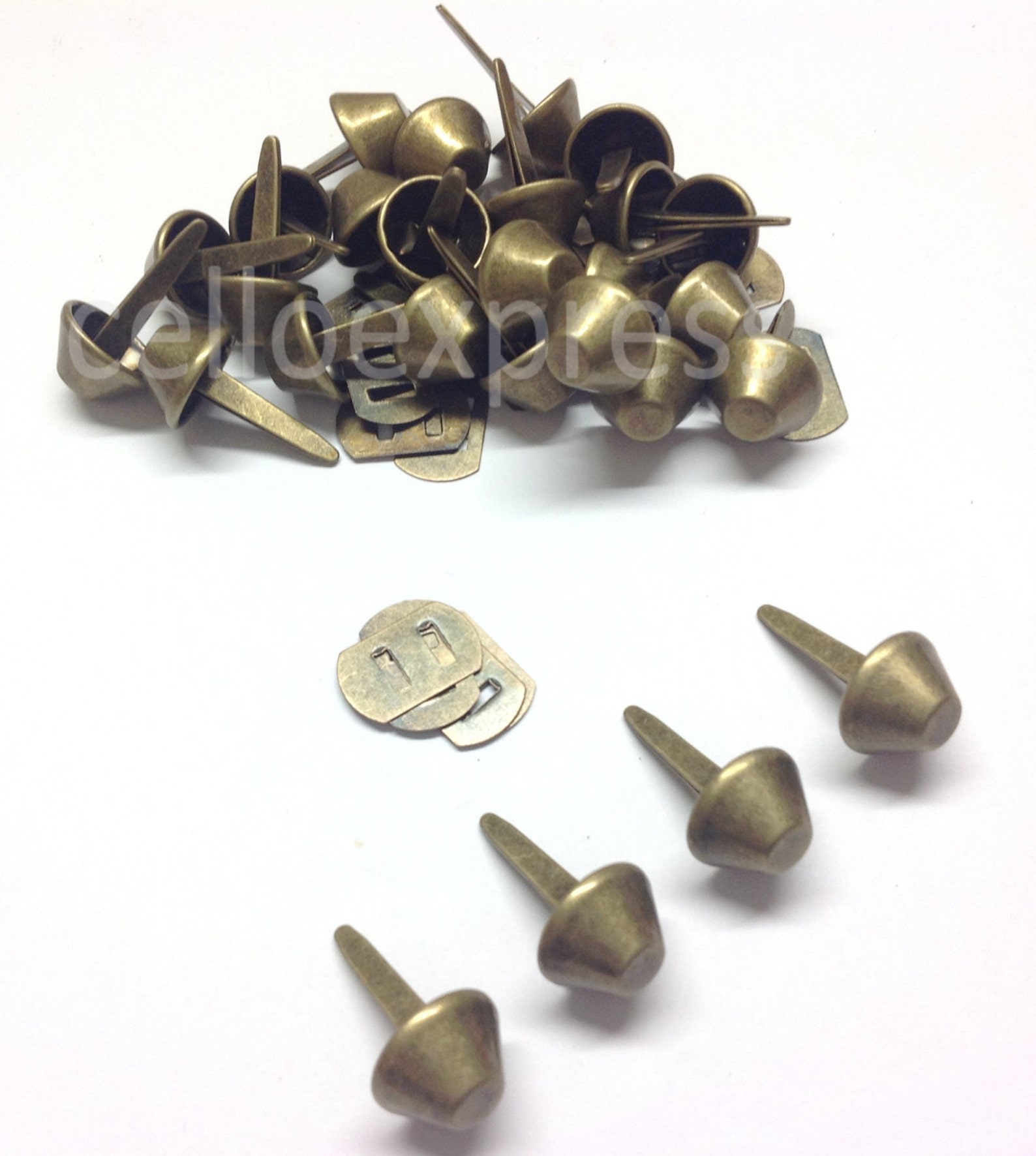 Antique Bronze Bag & Purse Feet Flat Bottom With Backs - Handbag Studs ...