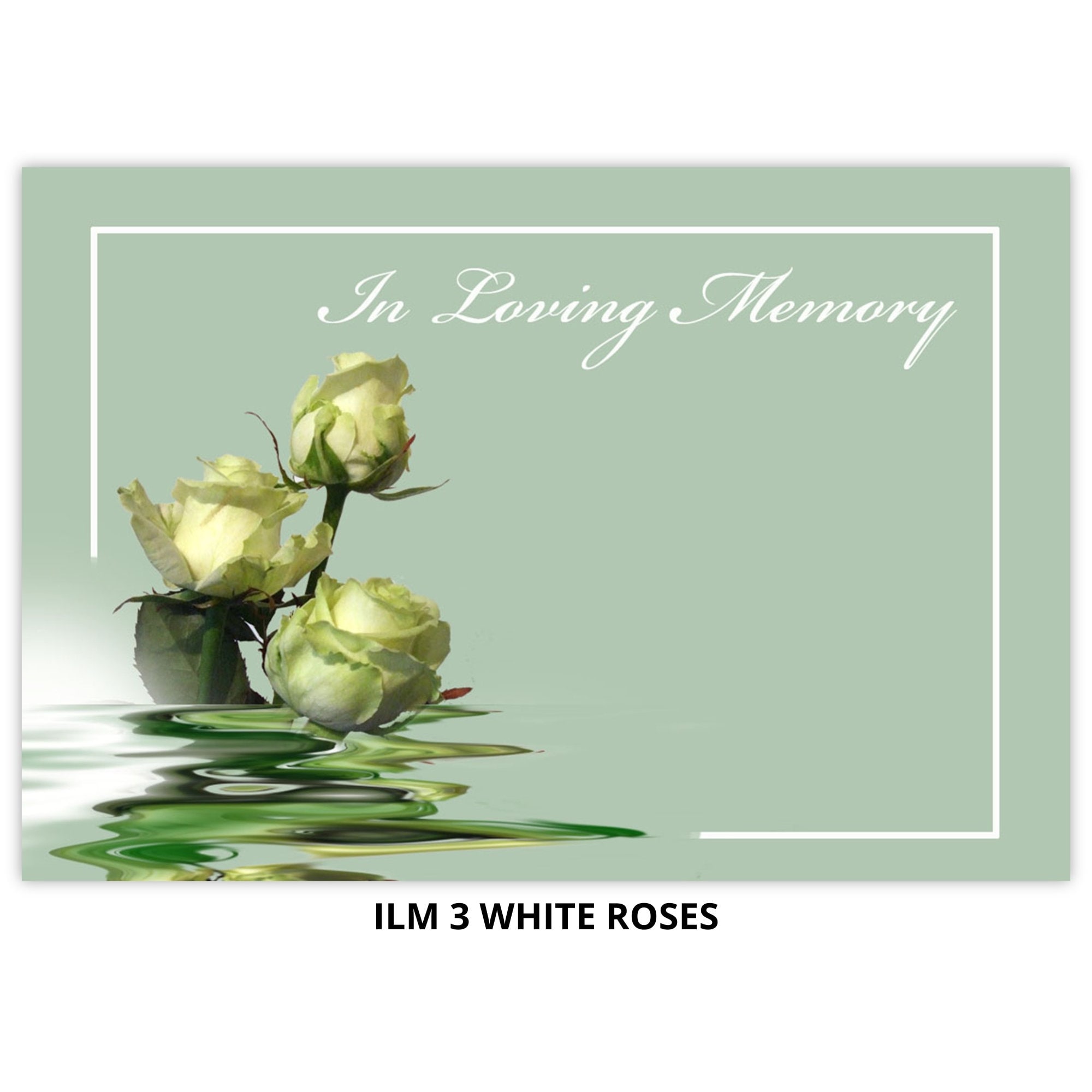 In Loving Memory Flower Message Cards 60mm X 90mm Blank - Etsy UK