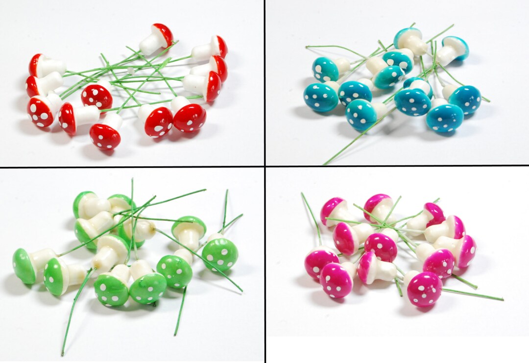 Mini Toadstools / Mushrooms - Indoor Garden Fairies & Florist ...