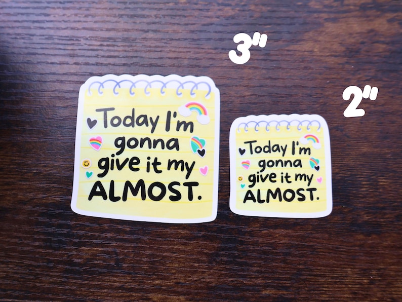 Funny Motivational Quote Die Cut Vinyl Sticker for Laptop, Water Bottle ...