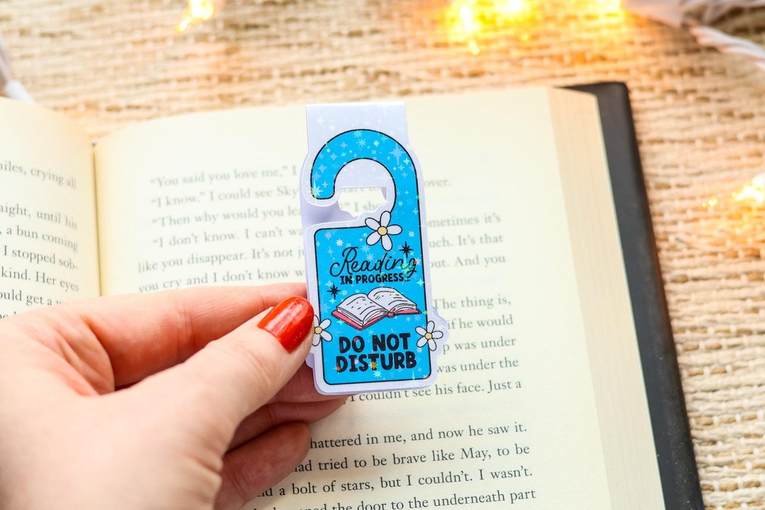 Magnetic Bookmark: "reading in Progress... Do Not Disturb" Funny ...