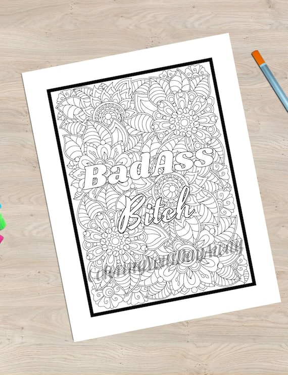 Badass Coloring Pages