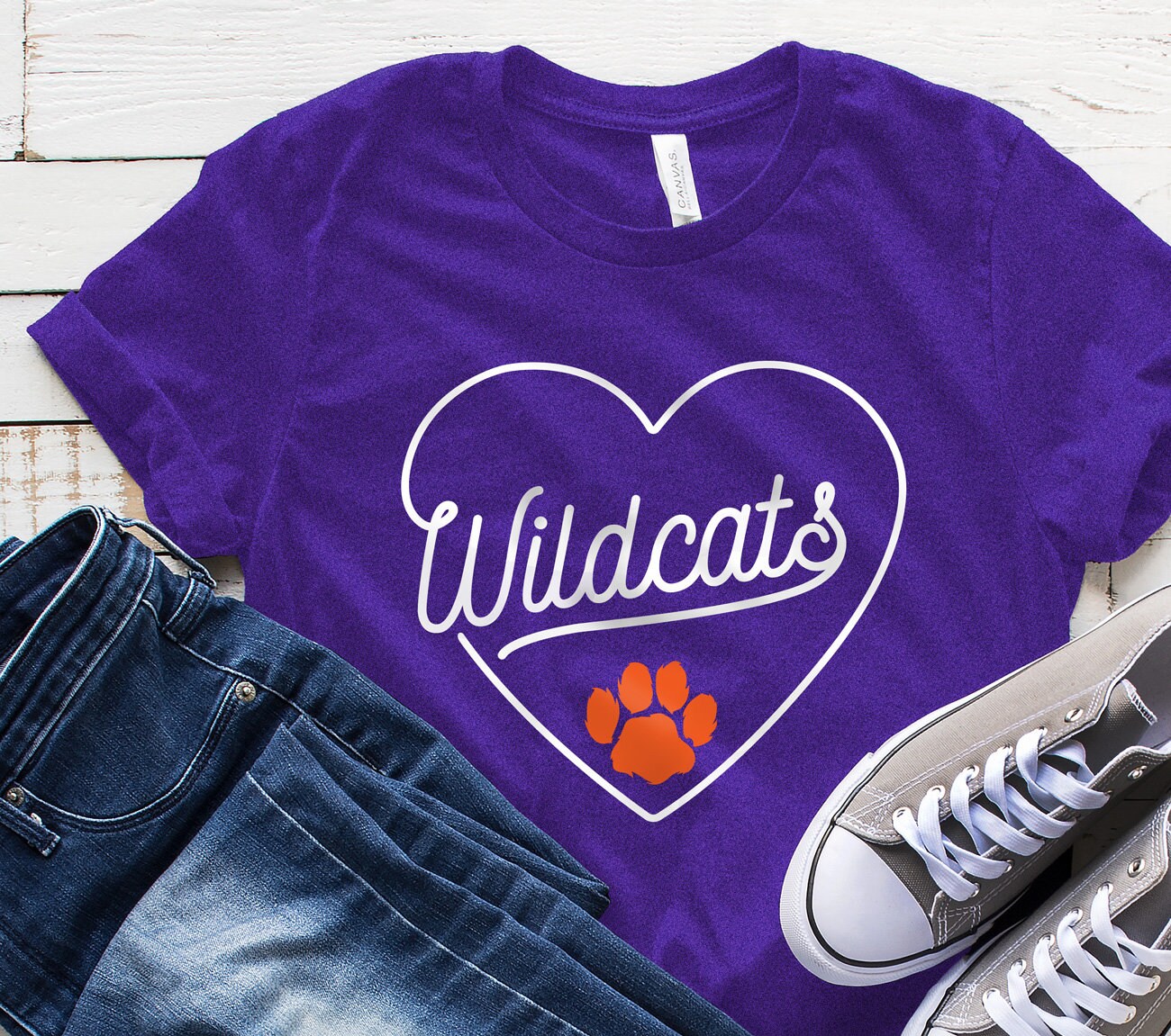 Wildcats Heart SVG Wildcats SVG Wildcats Paw Youth Sports - Etsy España