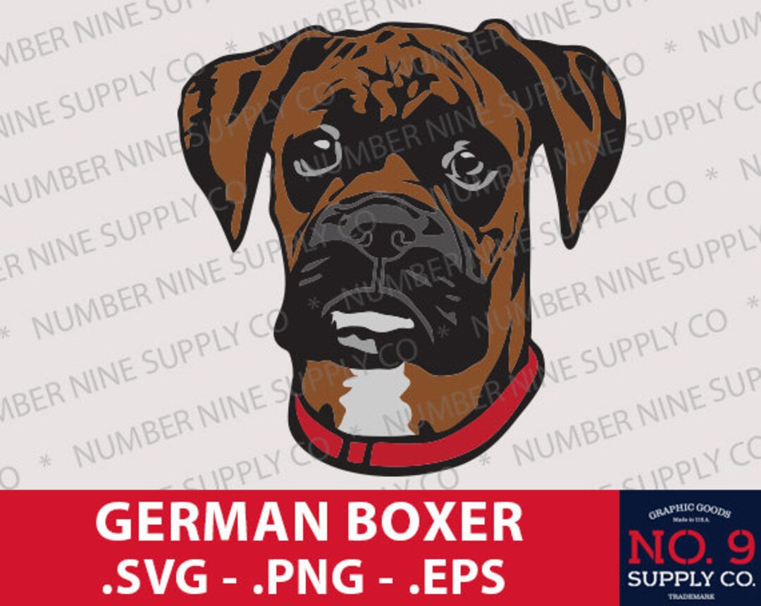 Boxer Dog SVG, Boxer SVG, German Boxer Svg, Boxer Clip Art, Boxer Head ...
