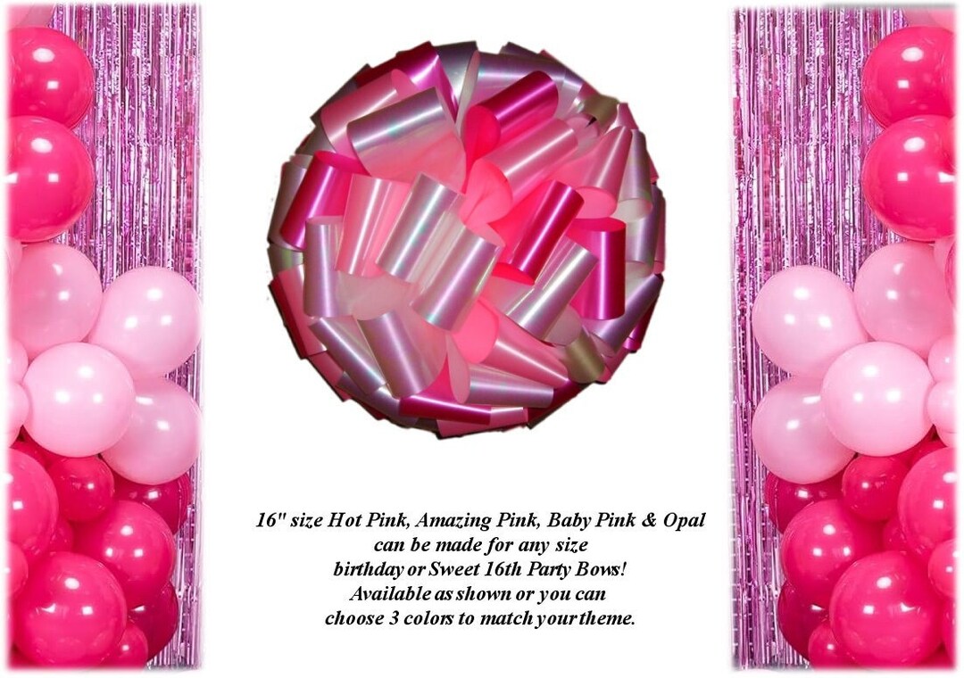 Large Pink Ribbon Car Bow Sweet 16th Birthday or Graduation Gift Car ...