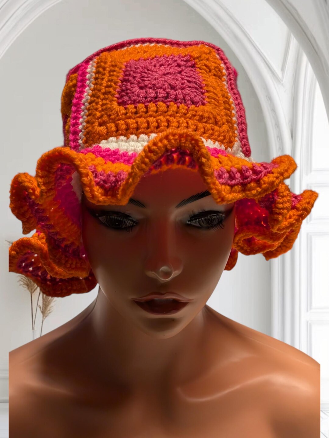 Granny Square Ruffles Bucket Hat - Etsy