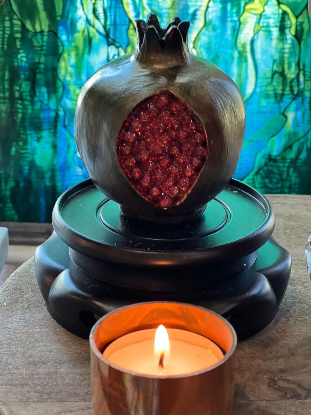 Forbidden Fruit - Pomegranate Altar Decoration Dark Goddess Offering ...