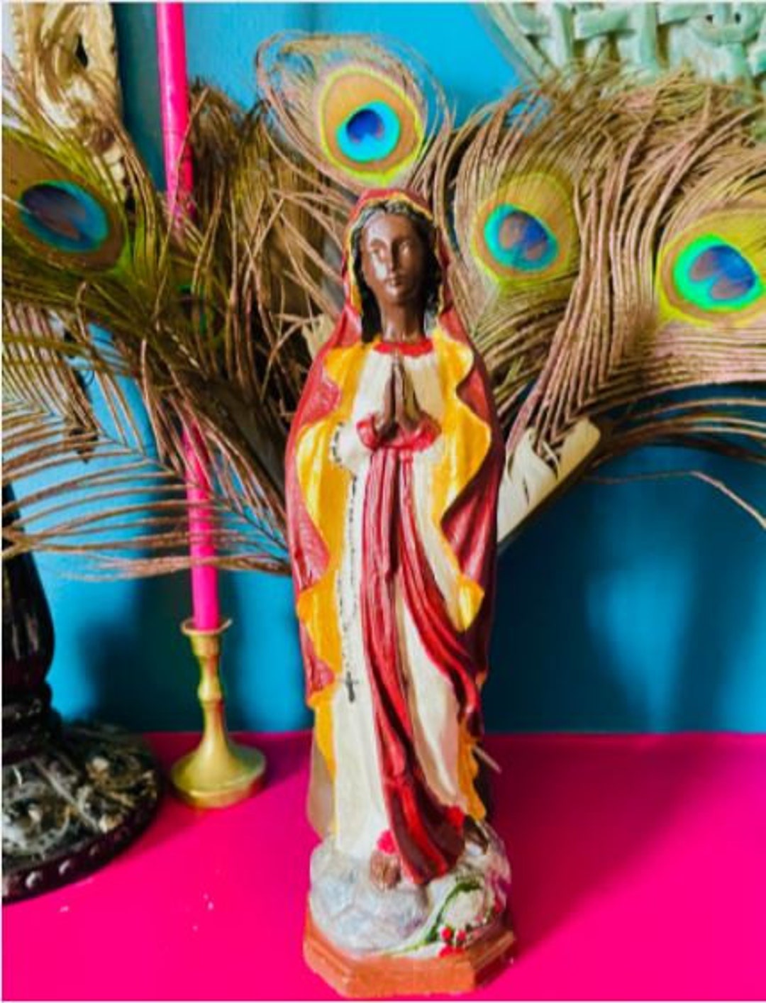 Black Madonna Virgin Mary Statue - Etsy