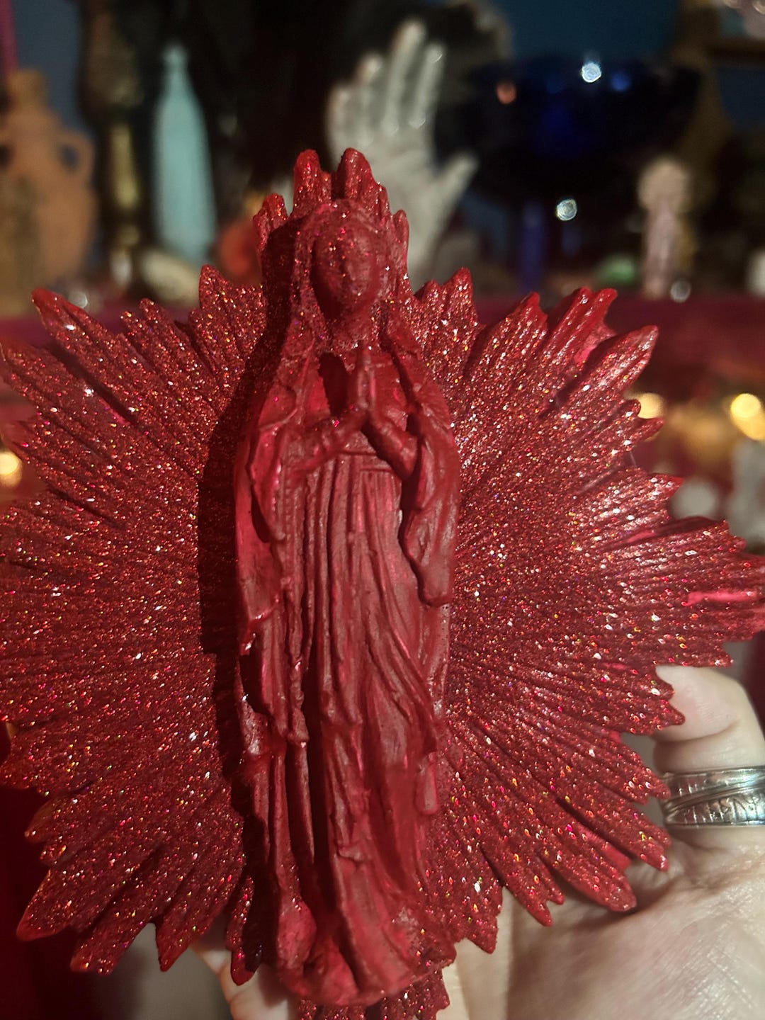 Red Goddess Madonna Magdalene Lilith Babalon Dark Mary Wall Shrine - Etsy