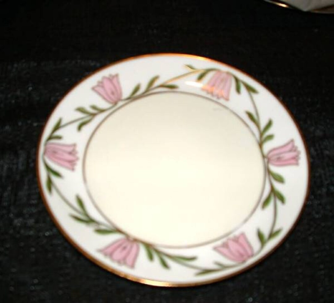 6 ART DECO Hand Painted China Bread Plates 6 No Marking Maker - Etsy